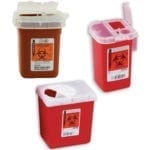 Red Phlebotomy Sharps Container