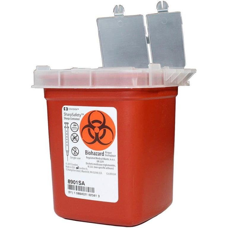 Red Phlebotomy Sharps Container