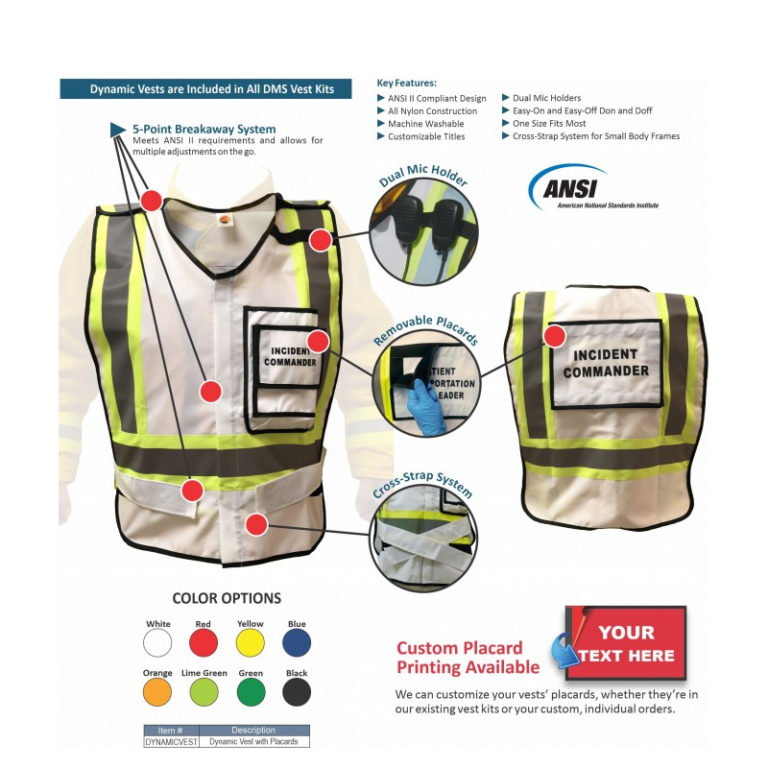 Vest Kit, Firefighter REHAB Accountability System with Flags - Penn ...