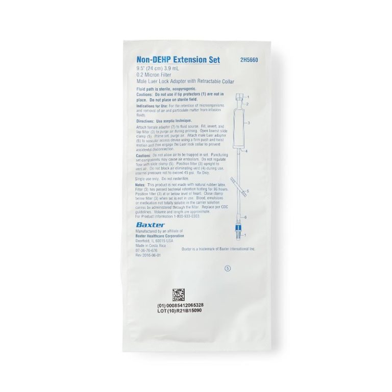 IV Tubing, Extension Set, Baxter with Micron Filter - Penn Care, Inc.