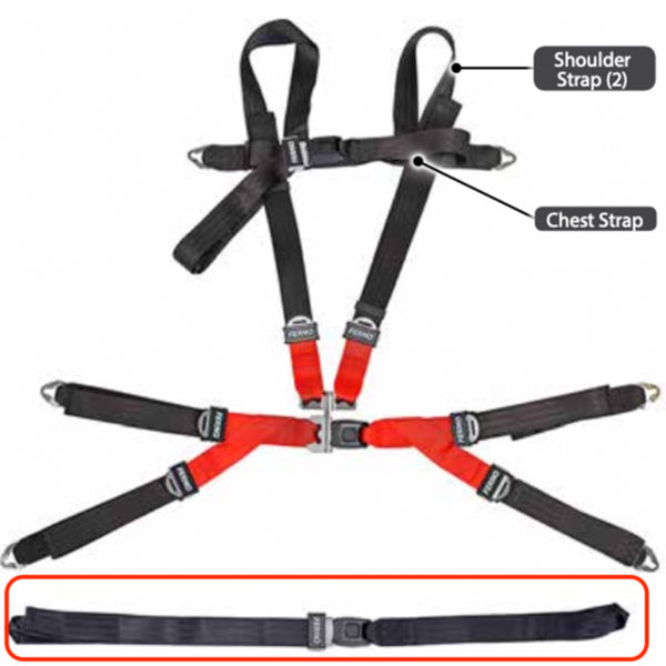 Backboard / Cot Strap, Ferno 2-Piece Metal Buckle, - Penn Care, Inc.